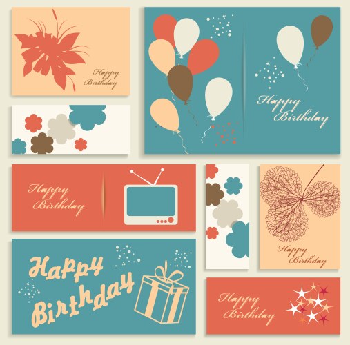 Birthday card Royalty Free Vector Image - VectorStock