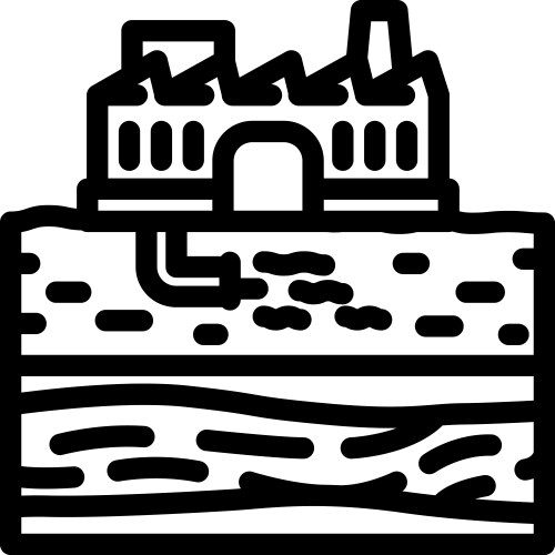 Groundwater protection hydrogeologist line icon Vector Image