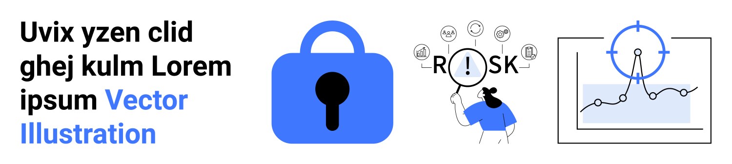Understanding risk management through visual Vector Image