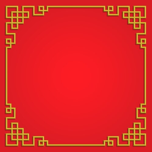 Chinese pattern frame border art china style Vector Image