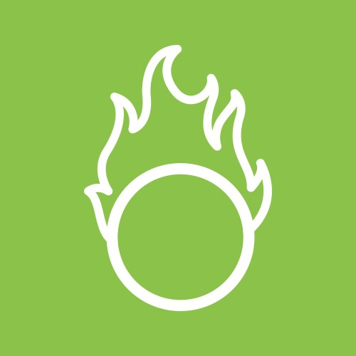 Fire hoop Royalty Free Vector Image - VectorStock