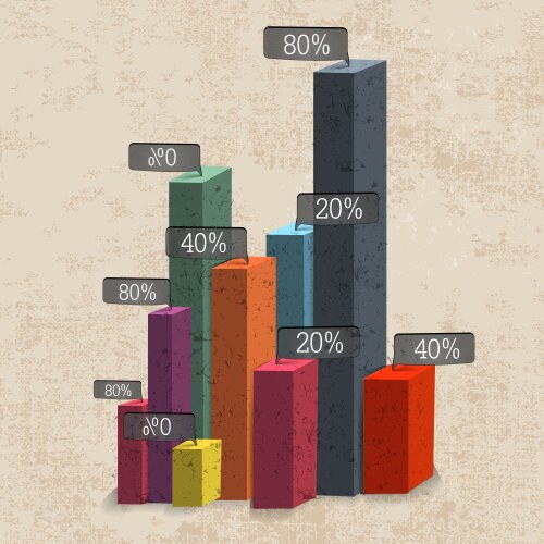 Business diagram template Royalty Free Vector Image