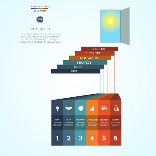 Steps progress banners Royalty Free Vector Image