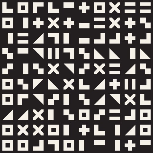 Random shapes seamless pattern modern Royalty Free Vector