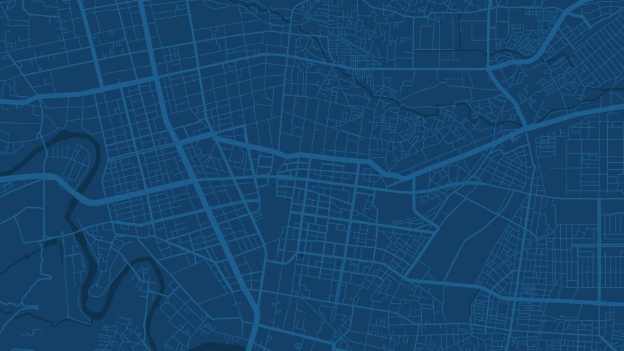 Sendai map detailed city Royalty Free Vector Image