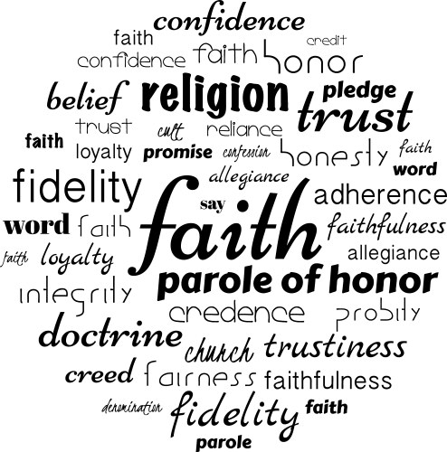 Faith Word Vector Images (over 5,600)