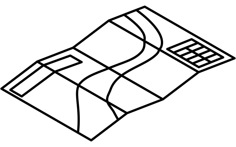 Simple line drawing of emergency kit Royalty Free Vector