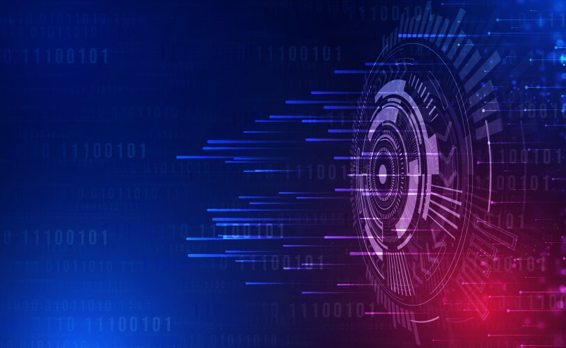 Technology background futuristic ai Royalty Free Vector