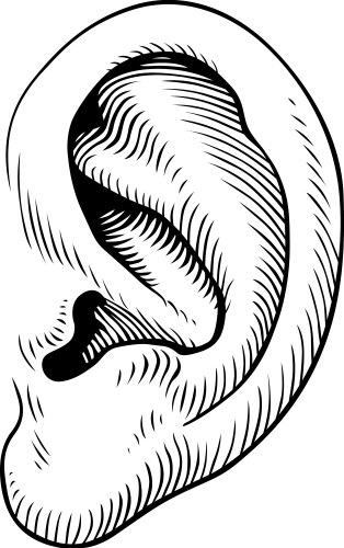 Ear Black and White Vector Images (over 88,000)