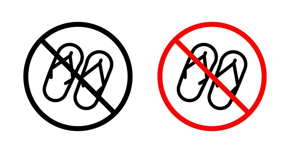 No Slipper Allowed Vector Images (over 100)
