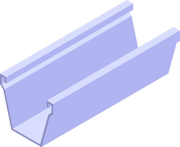 Gutter roof icon cartoon style Royalty Free Vector Image