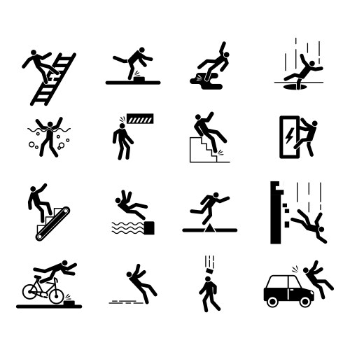 Accident icon Royalty Free Vector Image - VectorStock