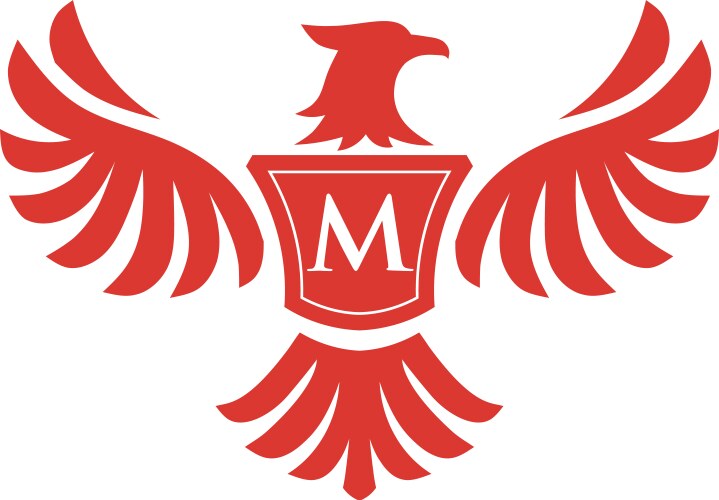 Modern phoenix logo in white isolated background Vector Image