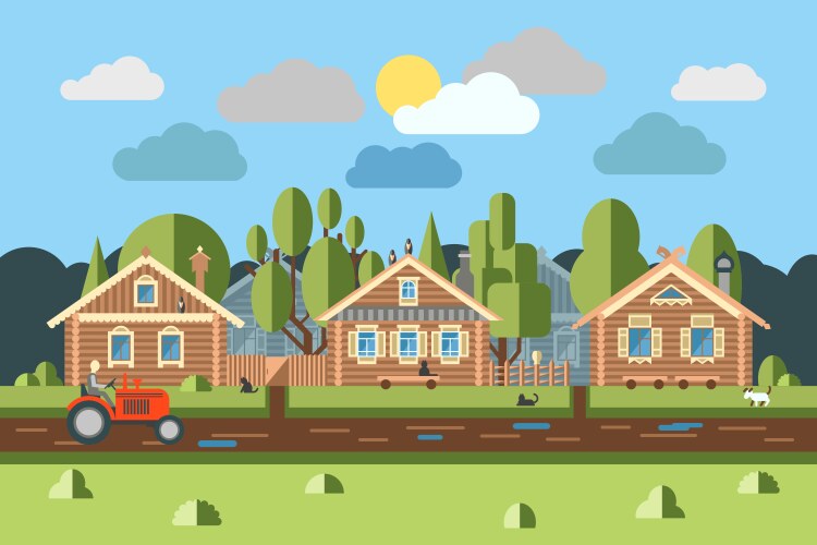 Village Scene Vector Images (over 17,000)