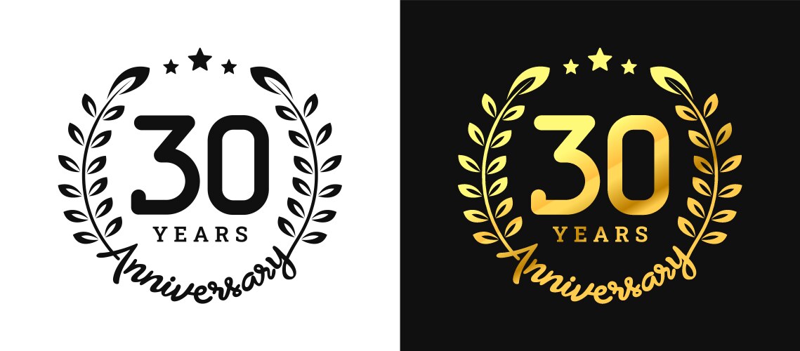 30 years logo Vector Images & Graphics for Commercial Use | VectorStock