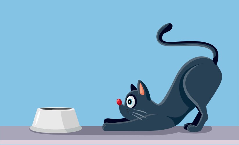 Cat Eating Vector Images (over 16,000)