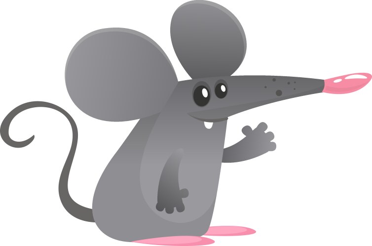 Mouse pointing and presenting Royalty Free Vector Image