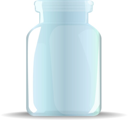 Realistic glass jar Royalty Free Vector Image - VectorStock