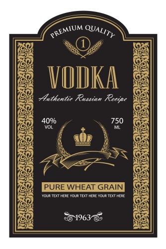 Golden royal label Royalty Free Vector Image - VectorStock