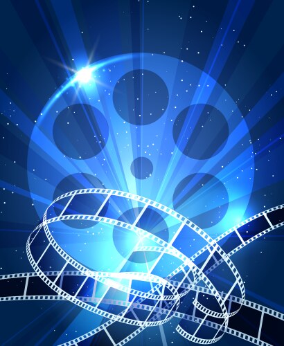 Film background retro Royalty Free Vector Image