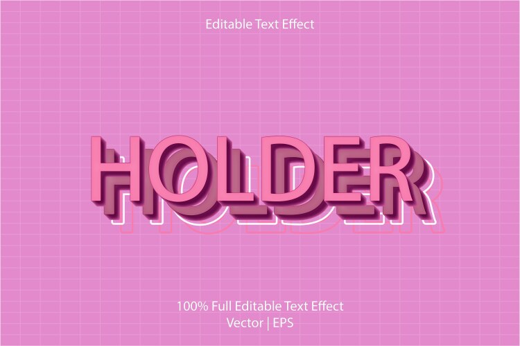 Little sprites editable text effect cartoon style Vector Image