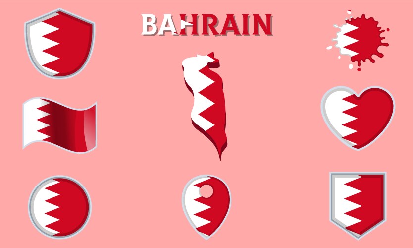 Bahrain Round Flag Vector Images (over 310)