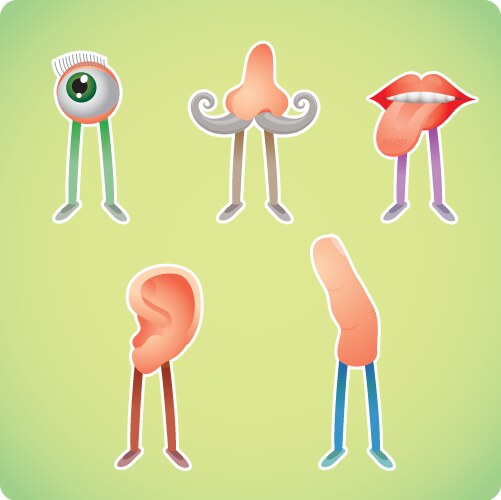 Cartoon Five Senses Vector Images (over 570)