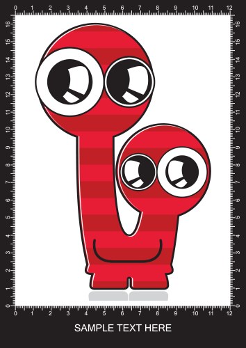 Cartoon chibi fantasy monster Royalty Free Vector Image