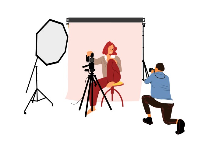 Photography studio Royalty Free Vector Image - VectorStock