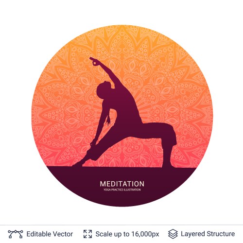 Yoga background Royalty Free Vector Image - VectorStock