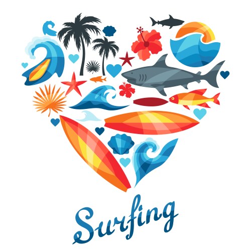 Surfing Royalty Free Vector Image - VectorStock