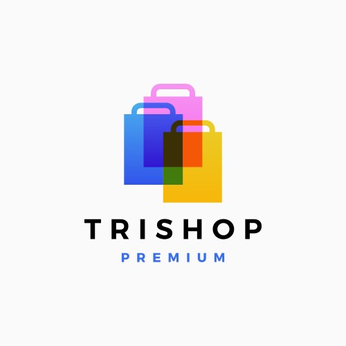 Triple three drop logo icon Royalty Free Vector Image