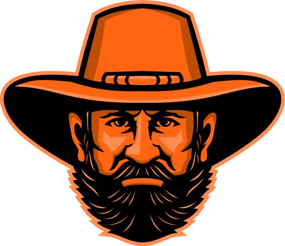 American general mascot Royalty Free Vector Image