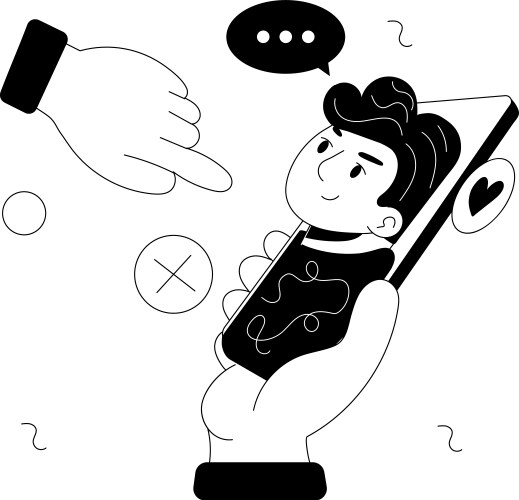 Online friend Royalty Free Vector Image - VectorStock