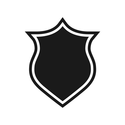 Christian cross and shield faith church logo Vector Image