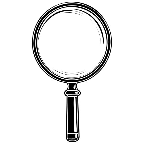 Magnifying glass symbol Royalty Free Vector Image