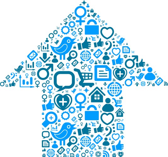 Abstract arrow stickers Royalty Free Vector Image