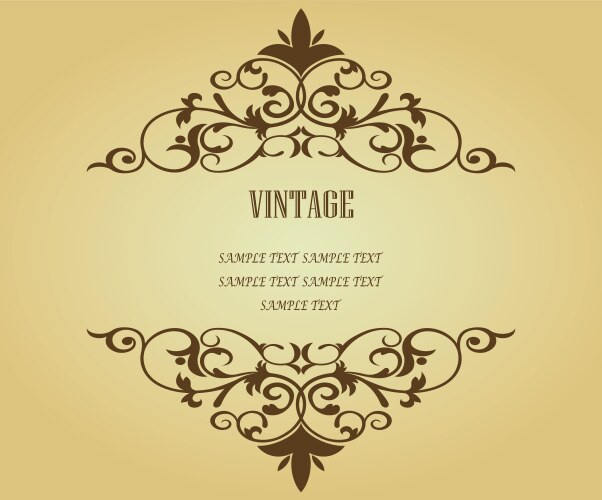Elegant royal frame Royalty Free Vector Image - VectorStock