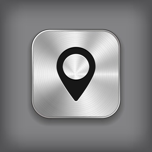 Steel metal app icons Royalty Free Vector Image