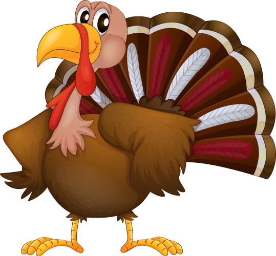 Thanksgiving turkey Royalty Free Vector Image - VectorStock
