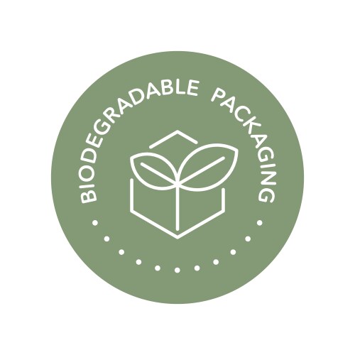 Biodegradable plastic free icon - compostable Vector Image