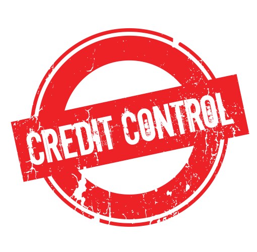 Credit control rubber stamp Royalty Free Vector Image