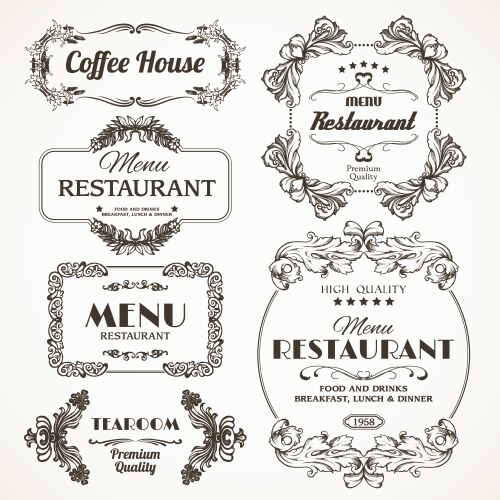 Restaurant Menu Borders Vector Images (over 6,300)