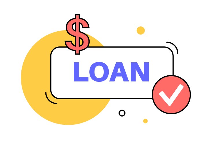 Loan online application Royalty Free Vector Image
