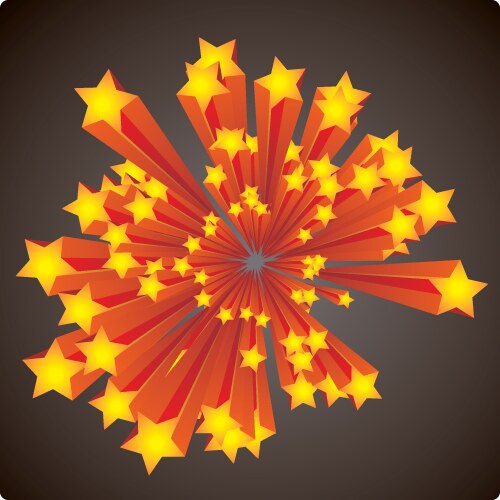 Ball gold stars Royalty Free Vector Image - VectorStock