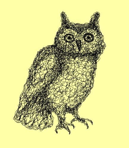 Line Drawing Owl Vector Images (over 6,200)