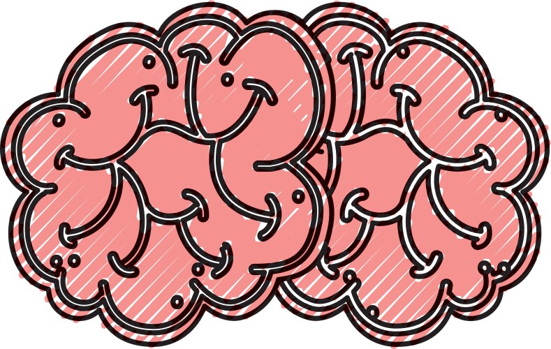 Brain Scribble Vector Images (over 1,500)
