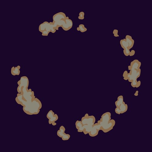 Explosion animation effect for game burst Vector Image