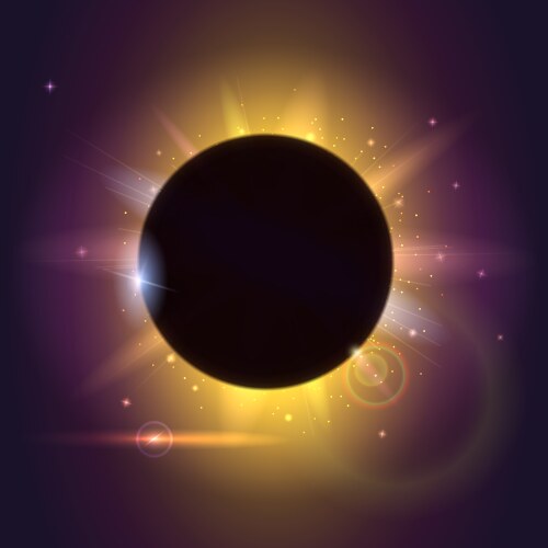 Solar eclipse Royalty Free Vector Image - VectorStock