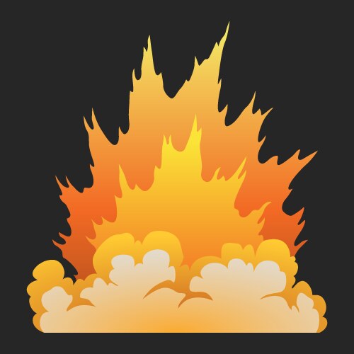 Explosion animation effect for game burst Vector Image